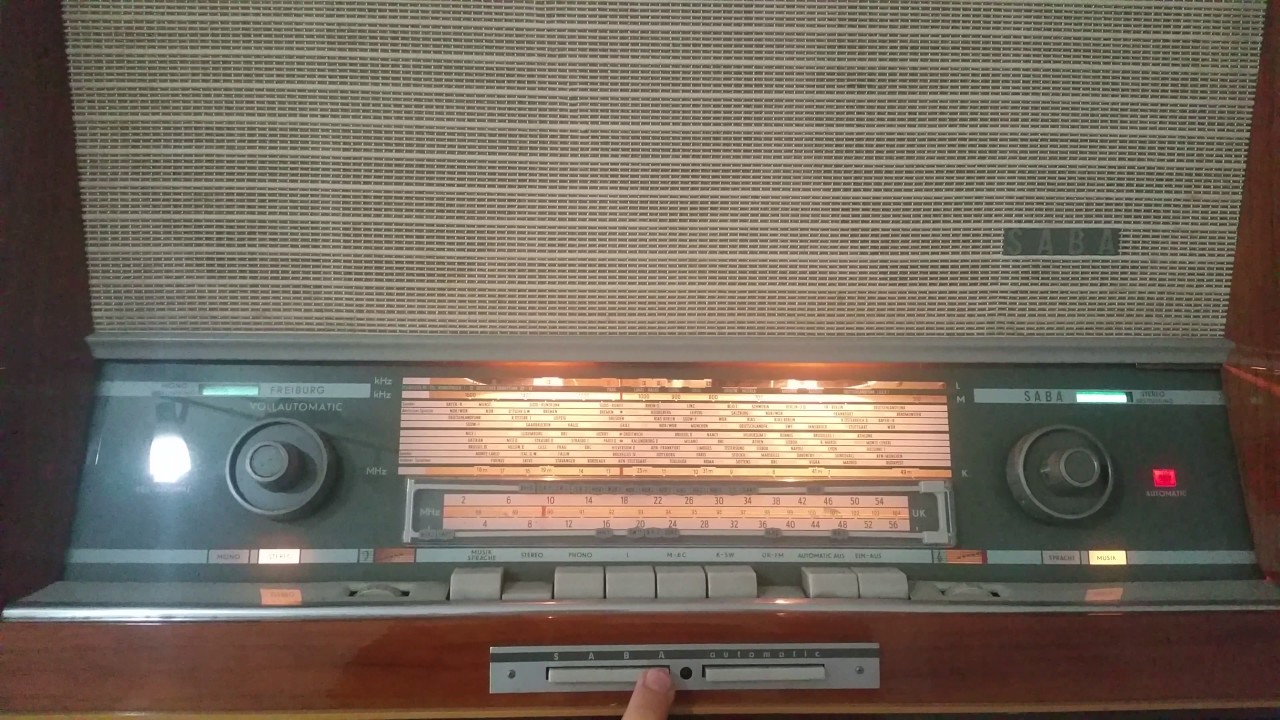 SABA FREIBURG 14 VOLLAUTOMATIC STEREO Röhrenradio OLD TUBERADIO - YouTube