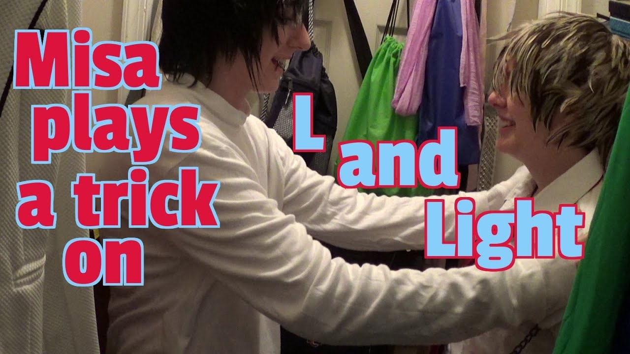 Misa plays a trick on L and Light (skit/dance) - YouTube