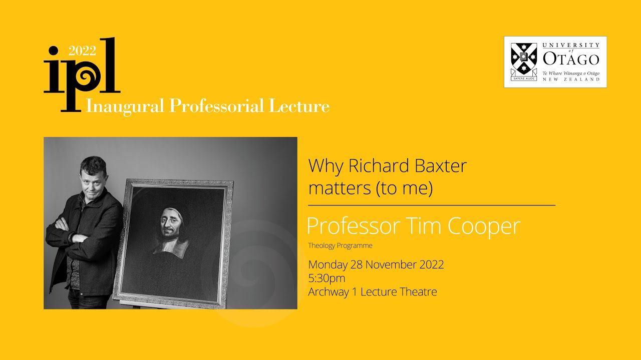 Inaugural Professorial Lecture | Tim Cooper - YouTube