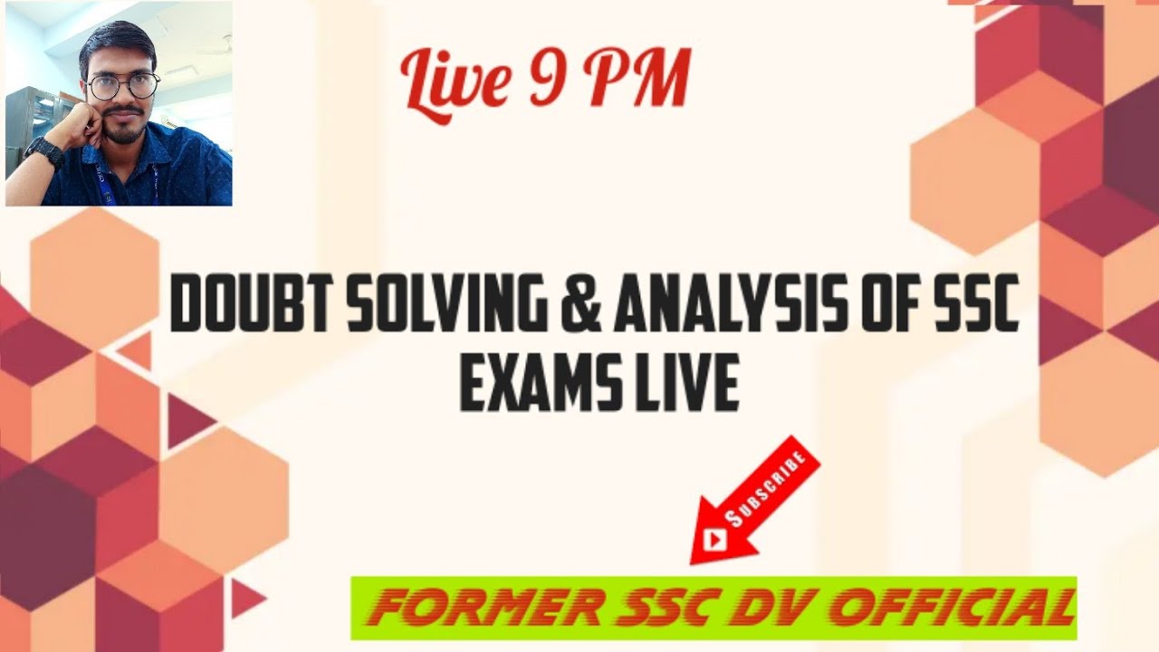 Doubt Solving Live on SSC Selection Post #ssc #sscselectionpost #sscscrutiny #sscdv - YouTube