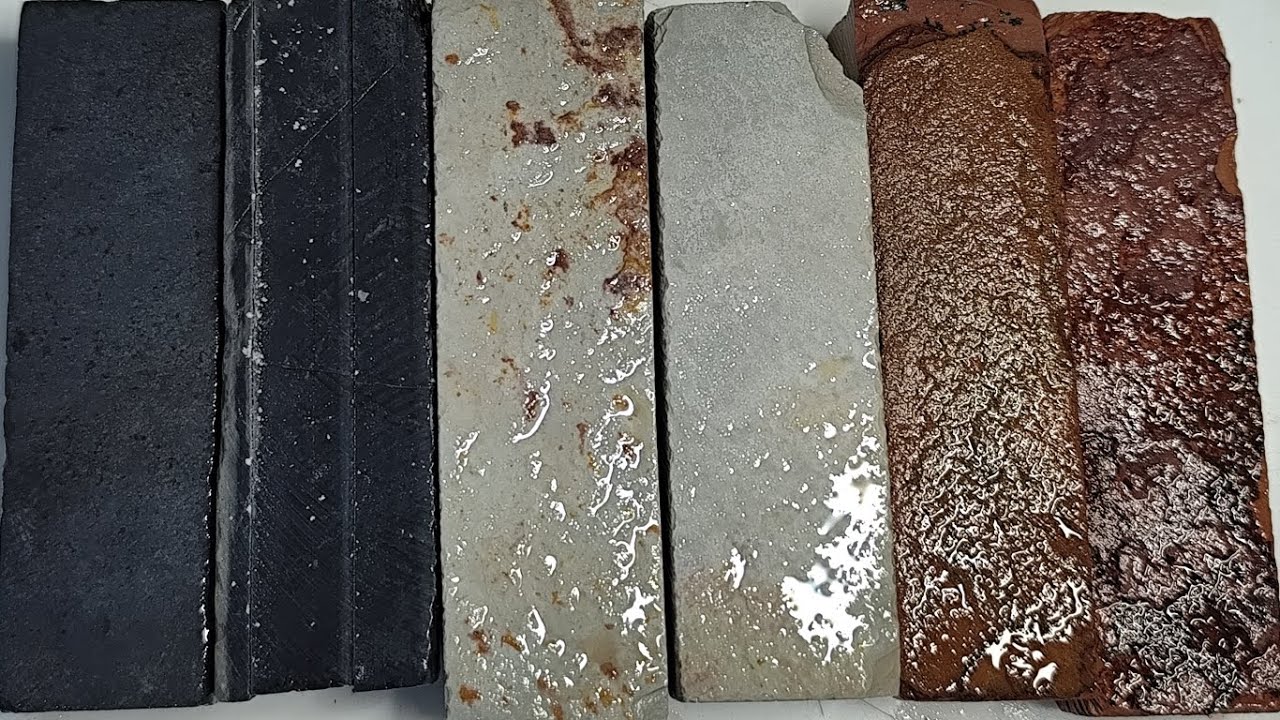 Three coloured slate bars - wet cleaning video 📷♥️🪔 - YouTube