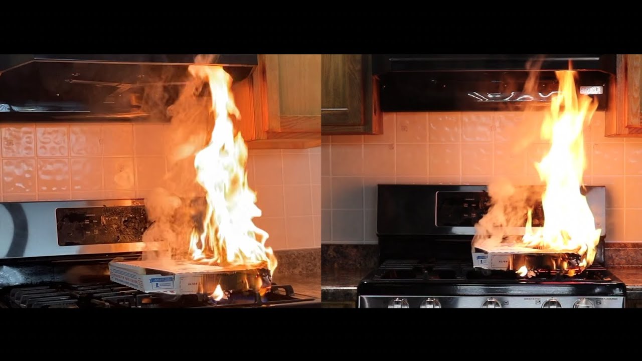 FIREBOT Pizza box fire prevention - YouTube