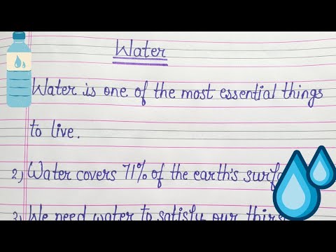 10 lines on water/short essay on water/few lines on water in English ...