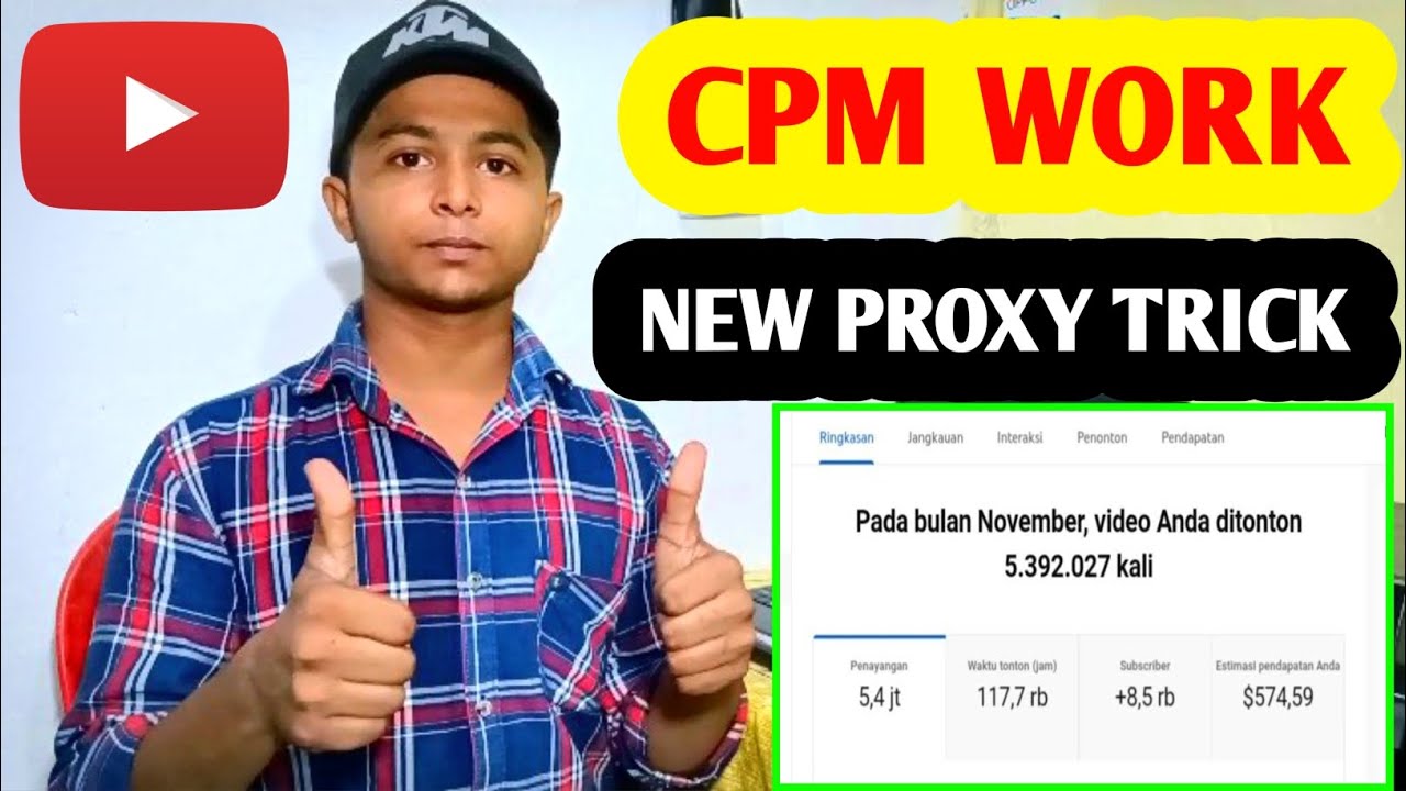 Cpm Work new Proxy Trick | Cpm WorkOn YouTube | Cpm Work Kaise Kare |CpmWork @akkzone - YouTube