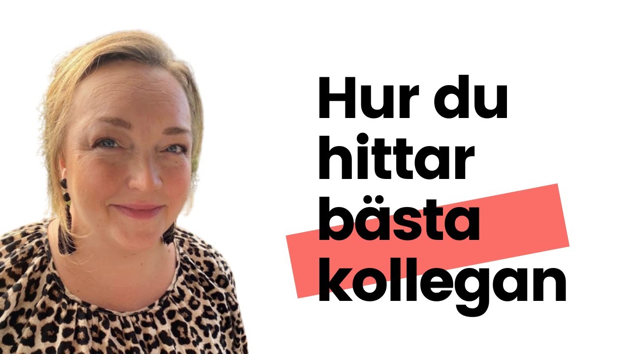 Så hittar du bästa kollegan till ditt team - YouTube