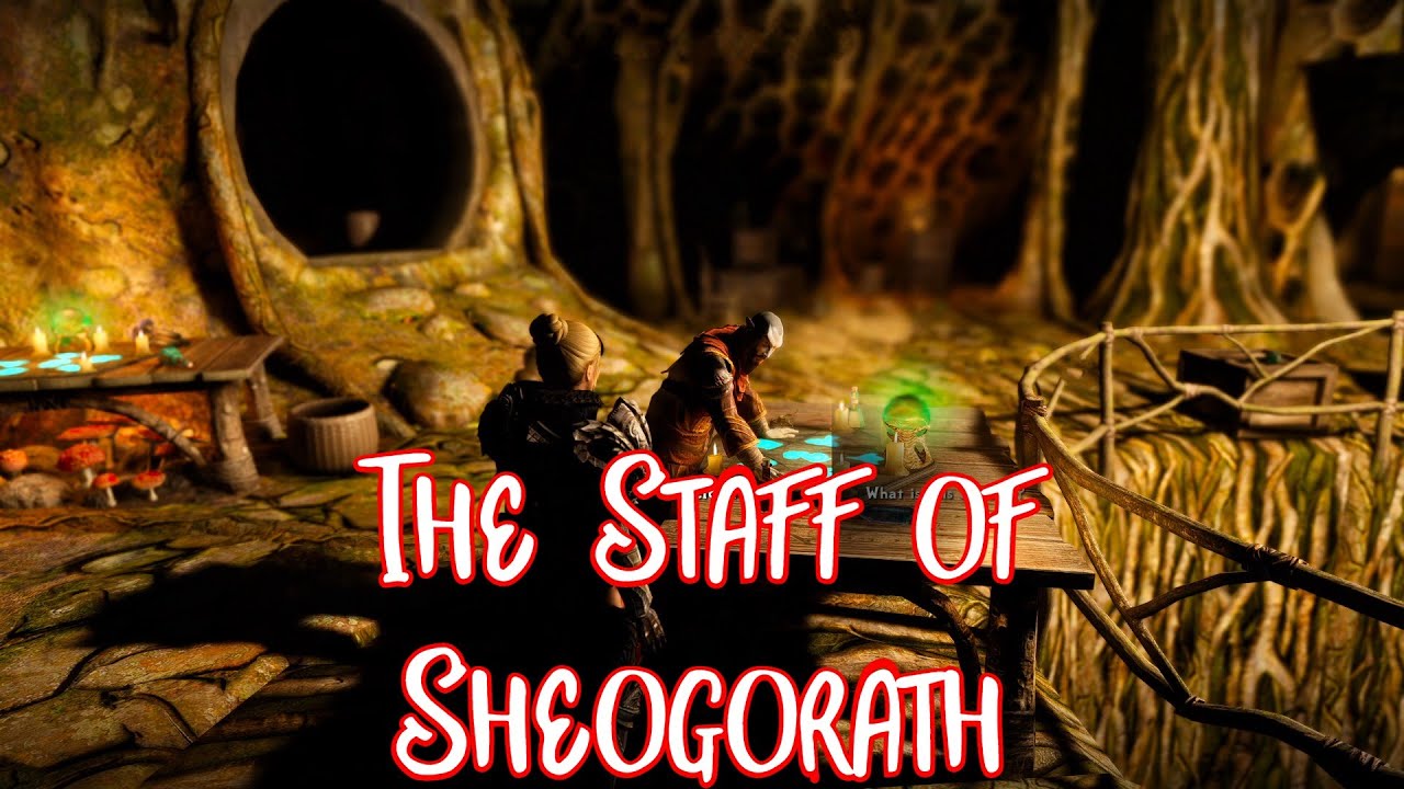 Staff of Sheogorath - Skyrim Gameplay - MODDED Playthrough - YouTube