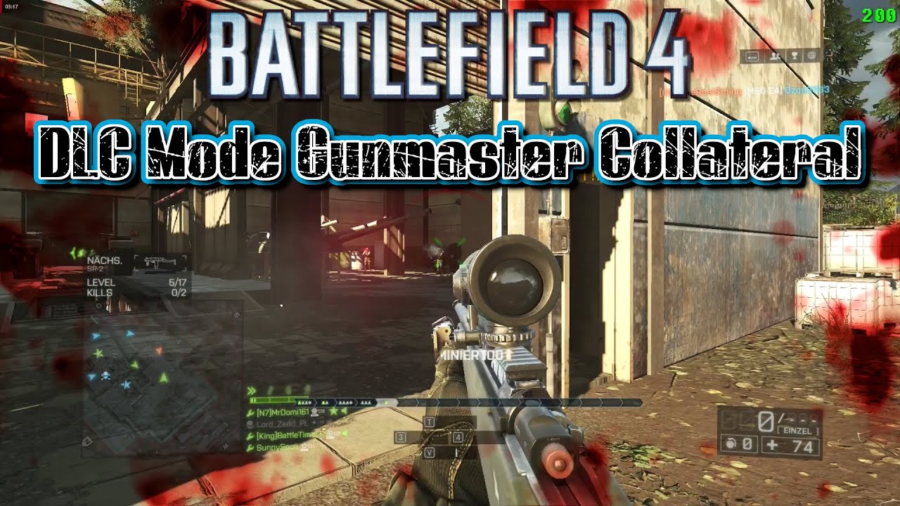 DLC Mode Gunmaster Sniper Collateral Zavod Battlefield 4 - YouTube