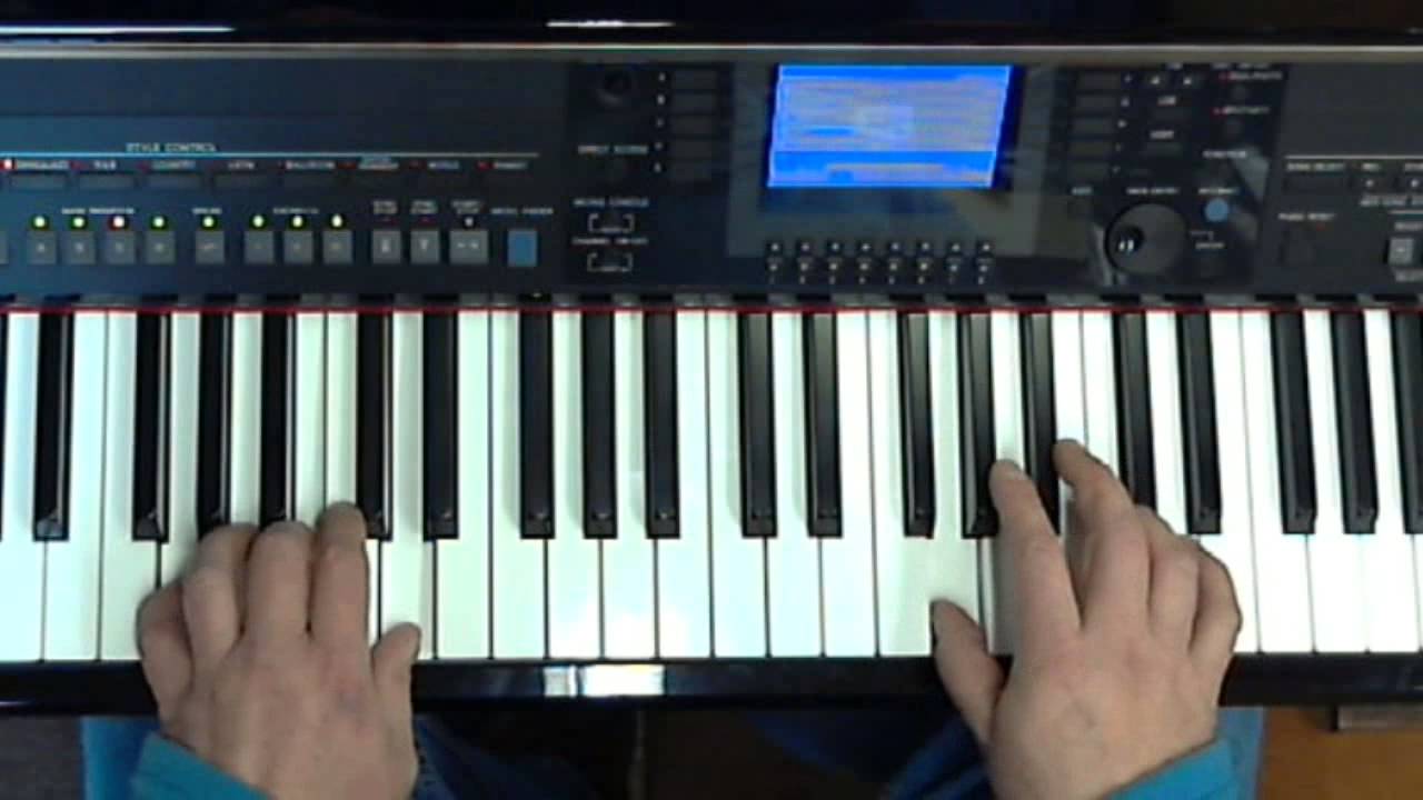 Sweet Caroline - Keyboard lesson Yamaha, Tyros, PSR or CVP - YouTube