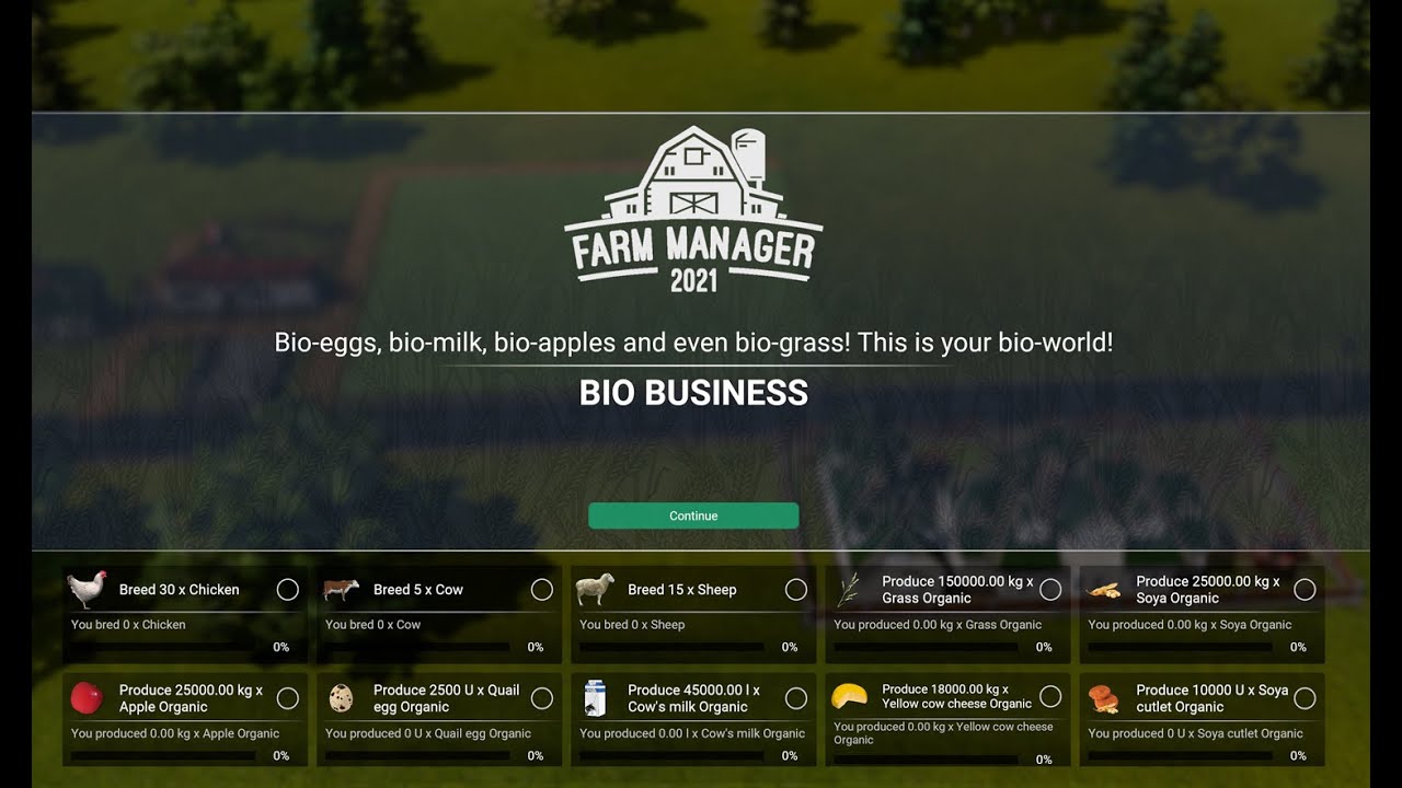 Farm Manager 2021 - Bio Buisiness Scenario - YouTube