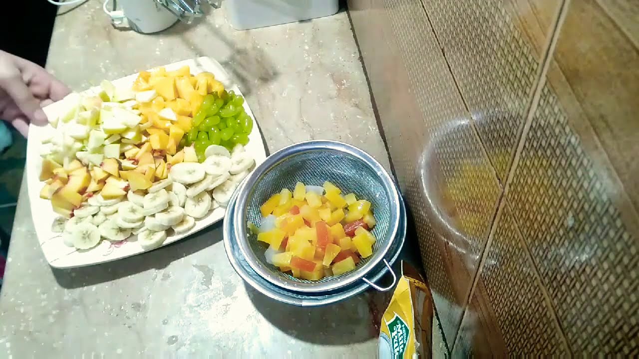 Creamy fruit chaat recipe/ easy and quick cream fruit chaat recipe by ...