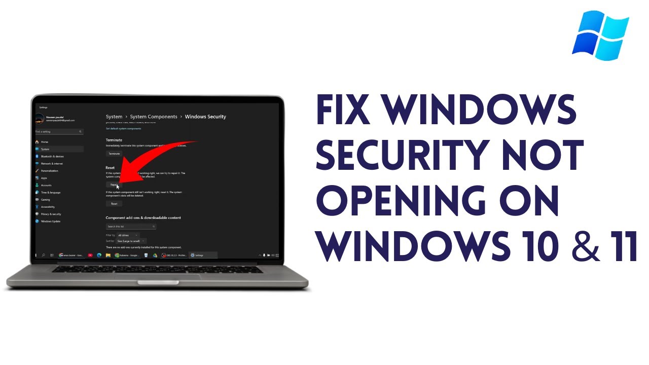 Fix Windows Security Not Opening On Windows 10 & 11 - YouTube