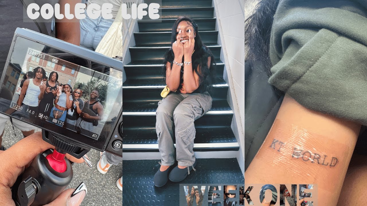 FIRST WEEK OF COLLEGE: fdoc, day parties, night life, getting a tattoo ...