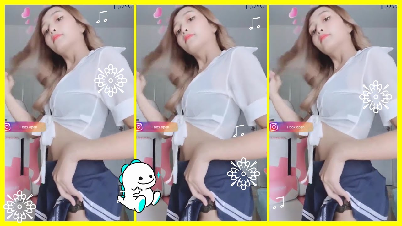 Gái xinh Bigo vừa nhảy vừa showw chíp đen, áo ngực đen - Bigo Live Gái ...