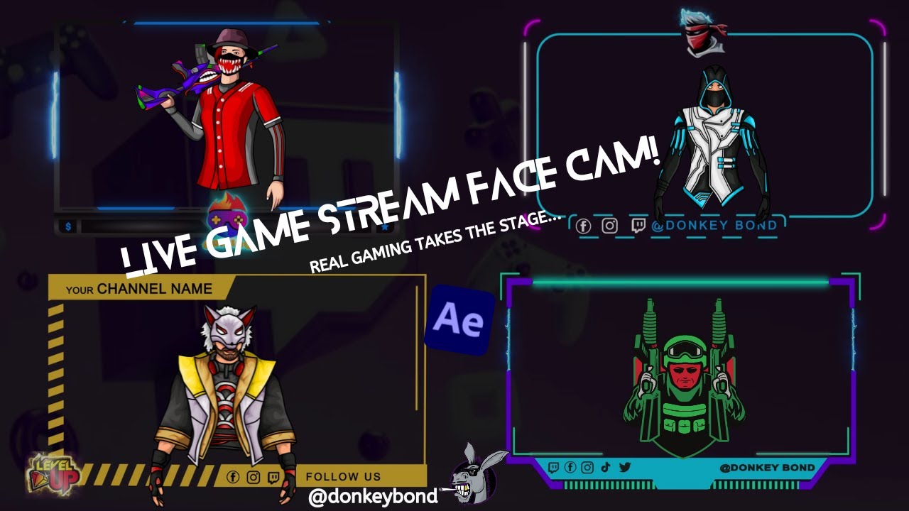 Live stream Face Cam Overlay - YouTube