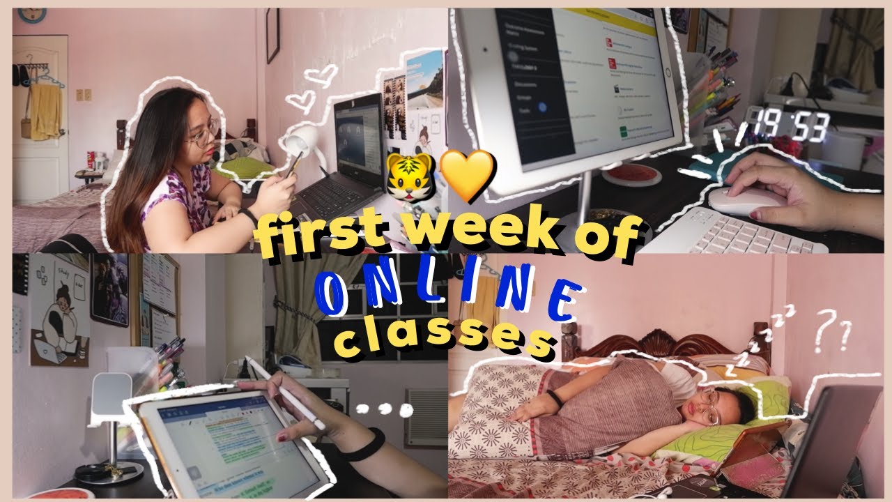 💛🐯 first week of online classes at ust (ab communication student ...