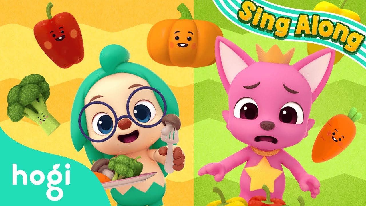 No, No, Vegetables! | Sing Along with Hogi | Kids' Rhymes | Healthy ...