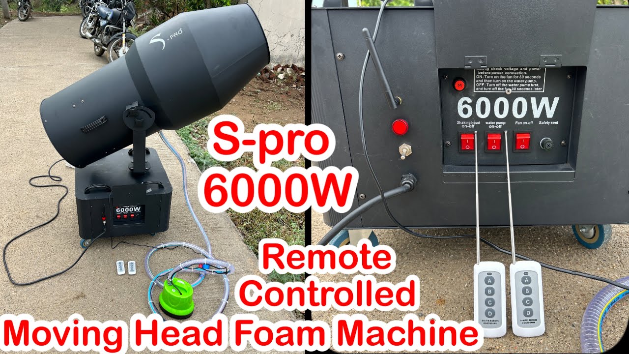 Swing head Foam Machine Spro 6000w Remote Controlled, COD, Wholesaler ...