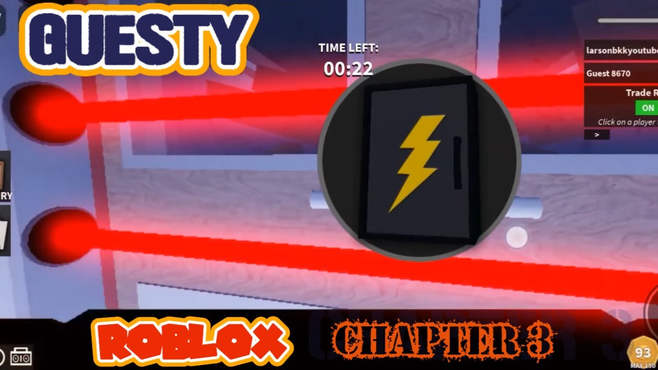 ROBLOX GUESTY CHAPTER 3 Library LASER DOOR - YouTube