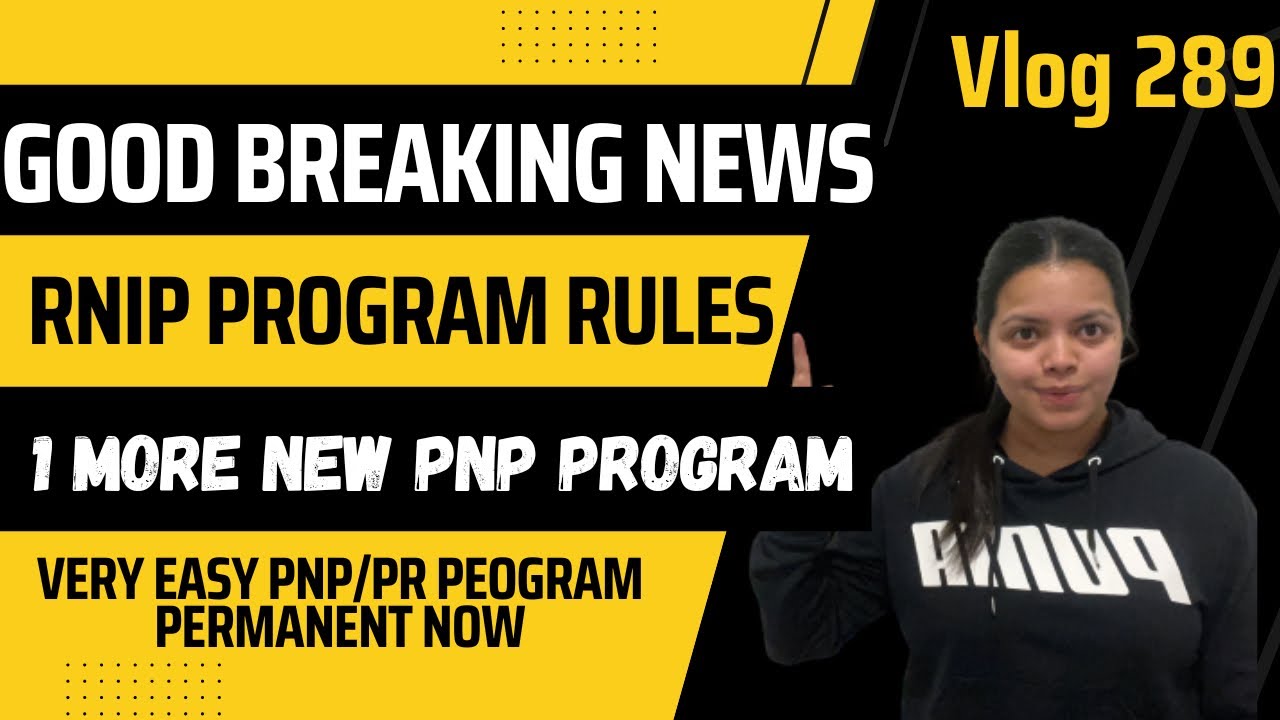 Good news| RNIP program changes| 1 new pnp program #canadapr #pnp # ...
