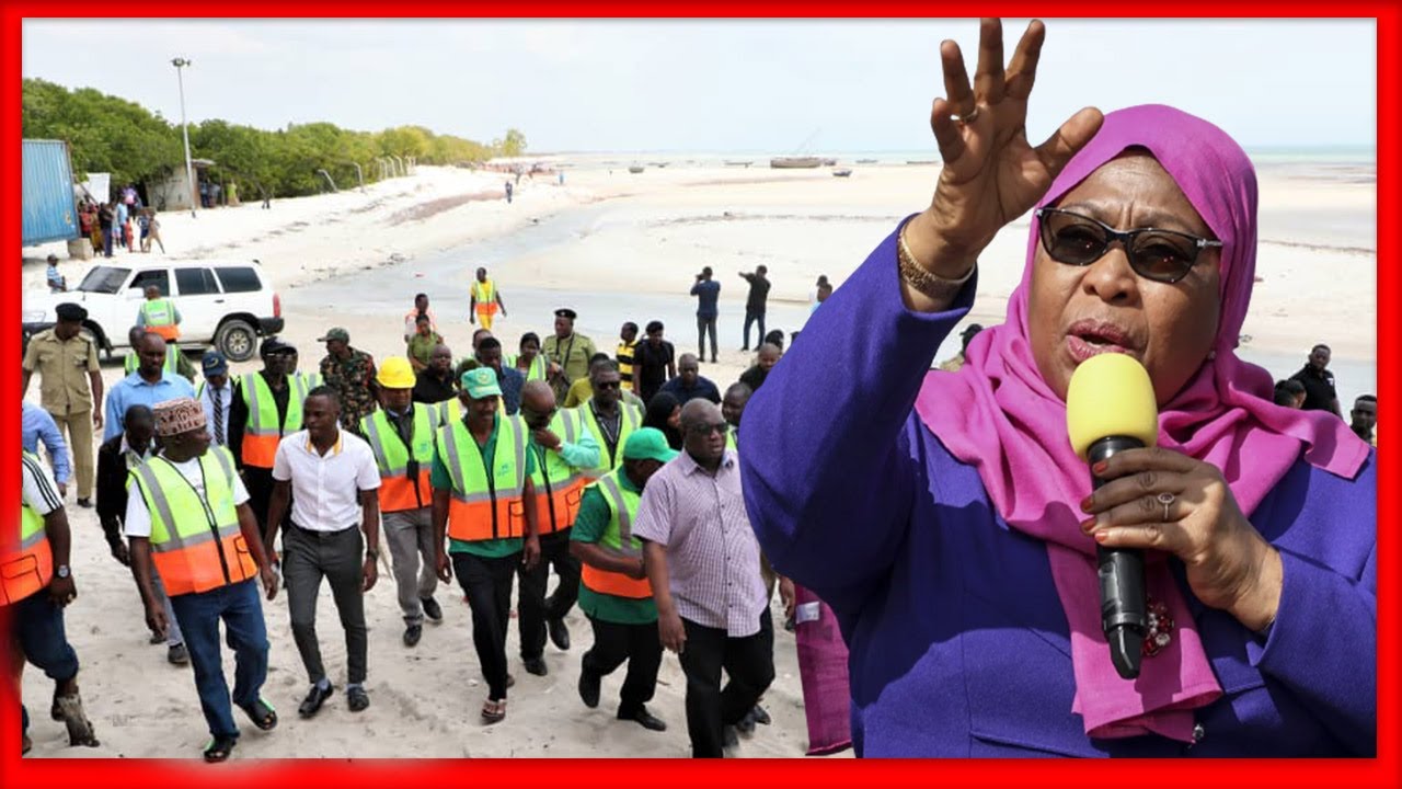 RAIS SAMIA AIRASIMISHA BANDARI YA MBWENI "ASILIMIA 96 MAFUTA YA KULA ...