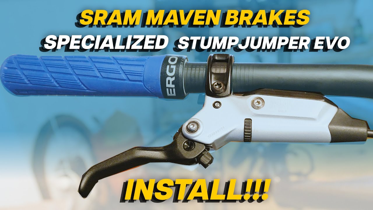 SRAM MAVEN BRAKES Install on Stumpjumper EVO S Works | BRAKE Install ...
