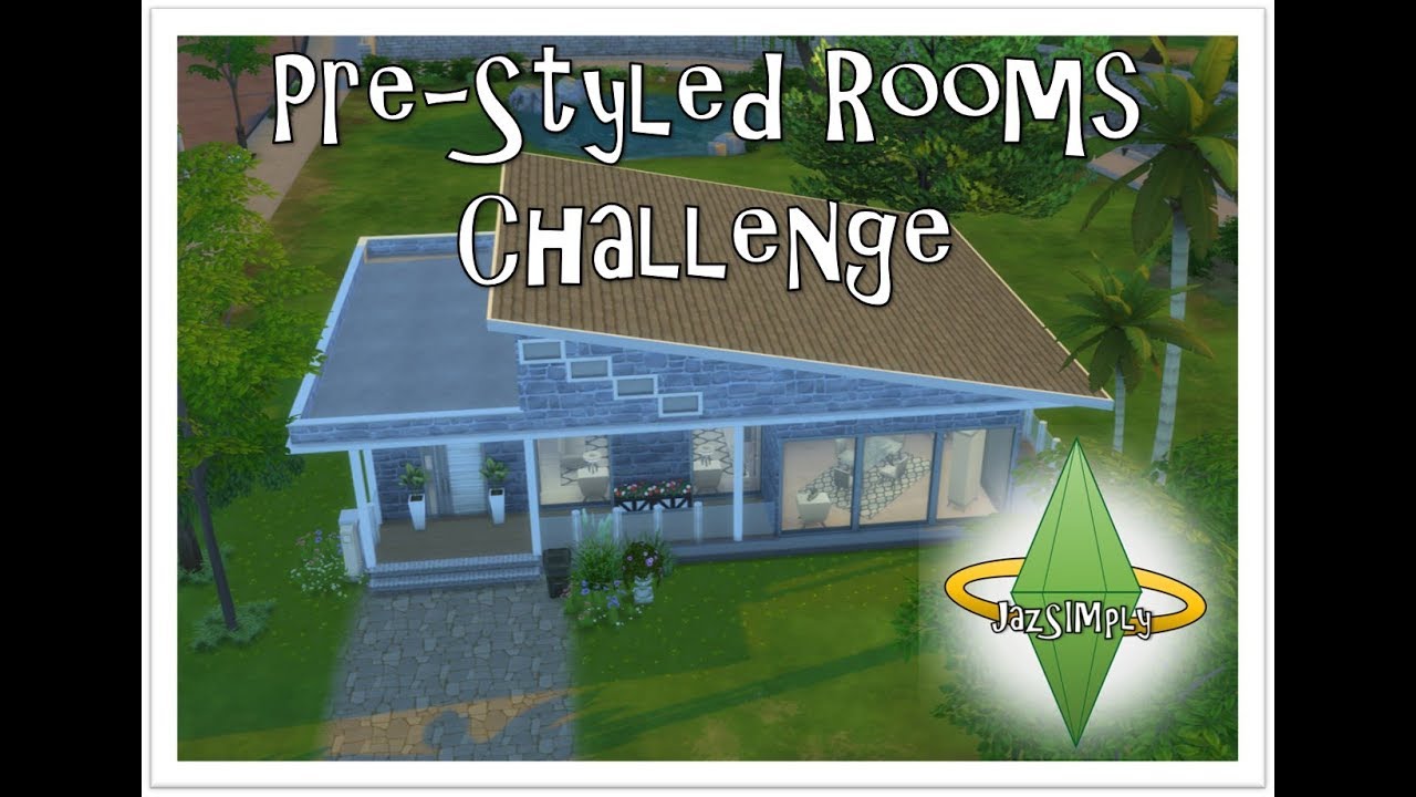 The Sims 4 | Pre-Styled Rooms Challenge | Speed Build | Pre-Built Rooms ...