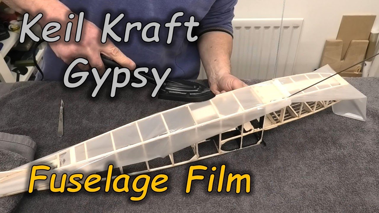 Keil Kraft Gypsy Build - Pt 15: Covering Fuselage in Laminating Film ...