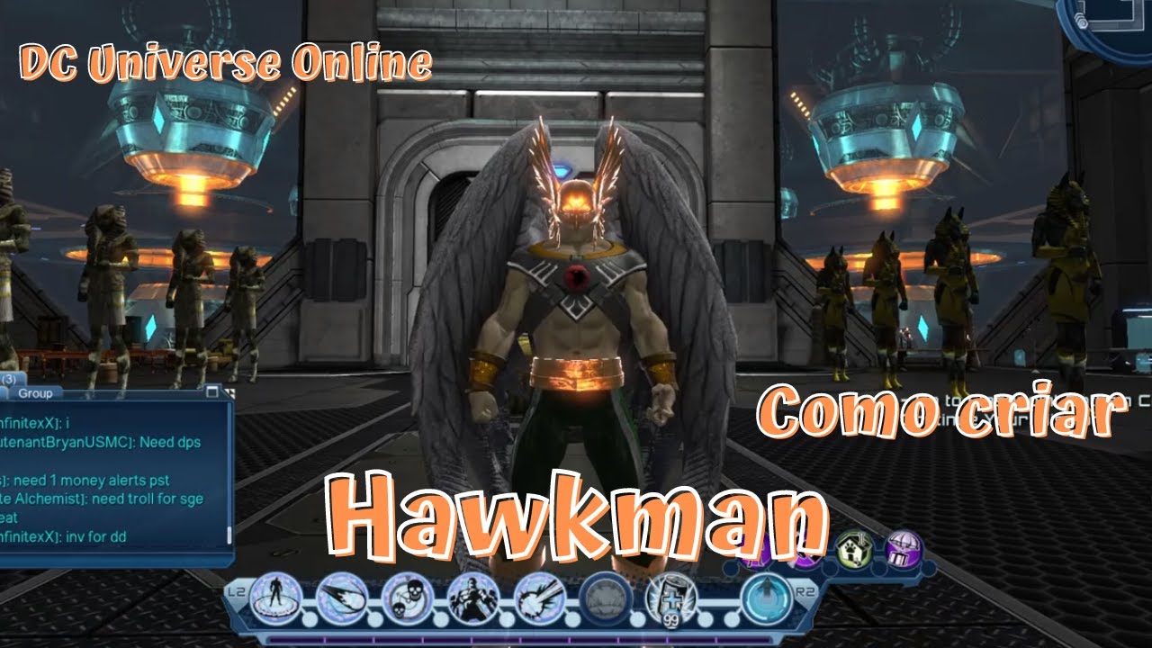 Como criar Hawkman no DCUO (DC Universe Online) - YouTube