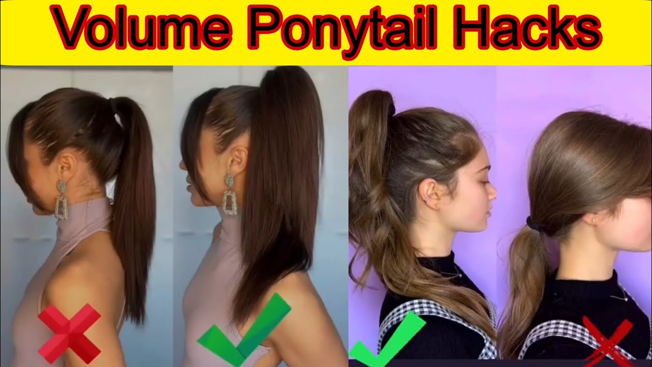 Add Volume To Your Ponytail | Volume Ponytail Hacks | Volume Ponytail ...