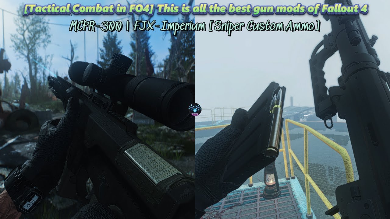[Tactical Combat in FO4] This is all the best gun mods of Fallout 4 | MCPR-300 & FJX Imperium ...
