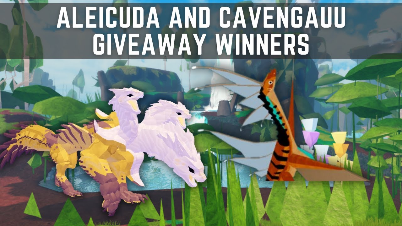 Aleicuda and Cavengauu Winners [Creatures of Sonaria - Roblox] - YouTube