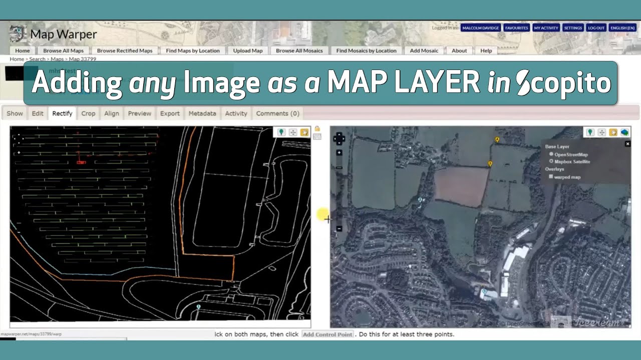 Adding any Image as a MAP LAYER in Scopito - YouTube