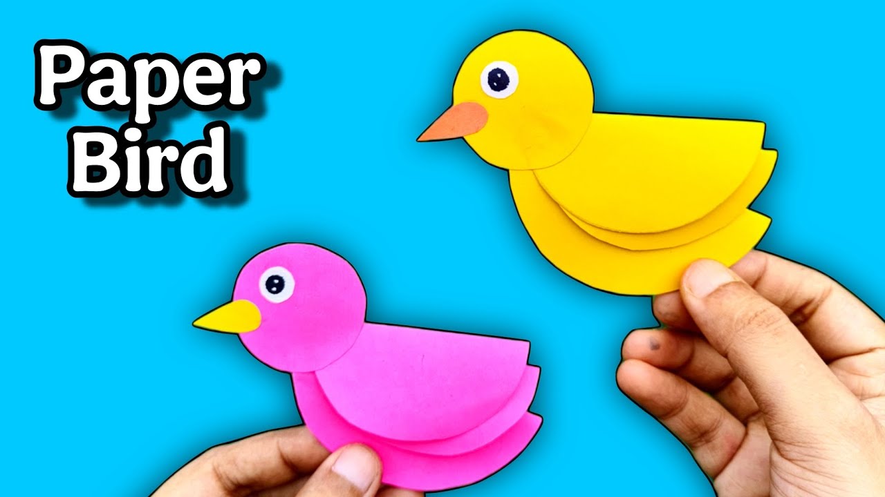 How To Make Paper Birds | Easy Paper Bird Crafts | Origami Paper Birds ...