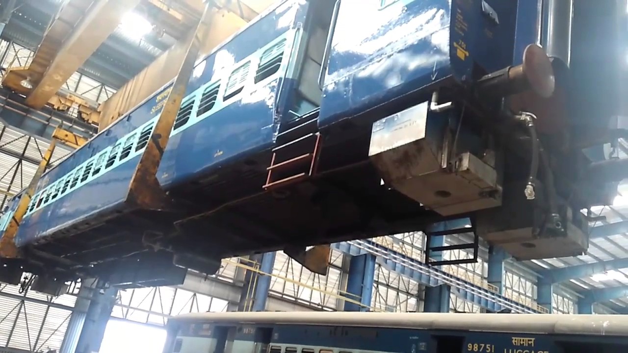 Train bogie relate in railway workshop - YouTube