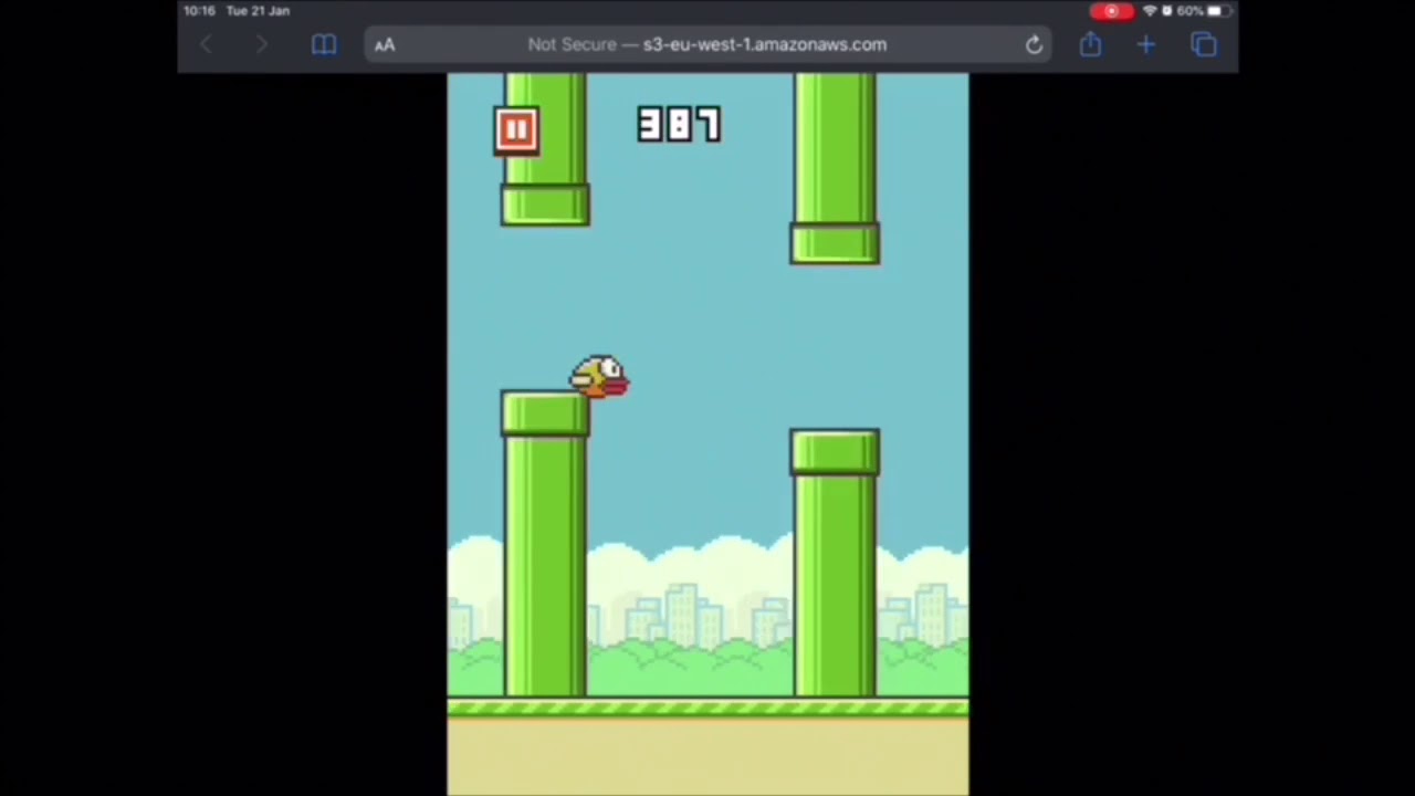 Getting 1000 Score On FLAPPY BIRD Using A HACK! - YouTube