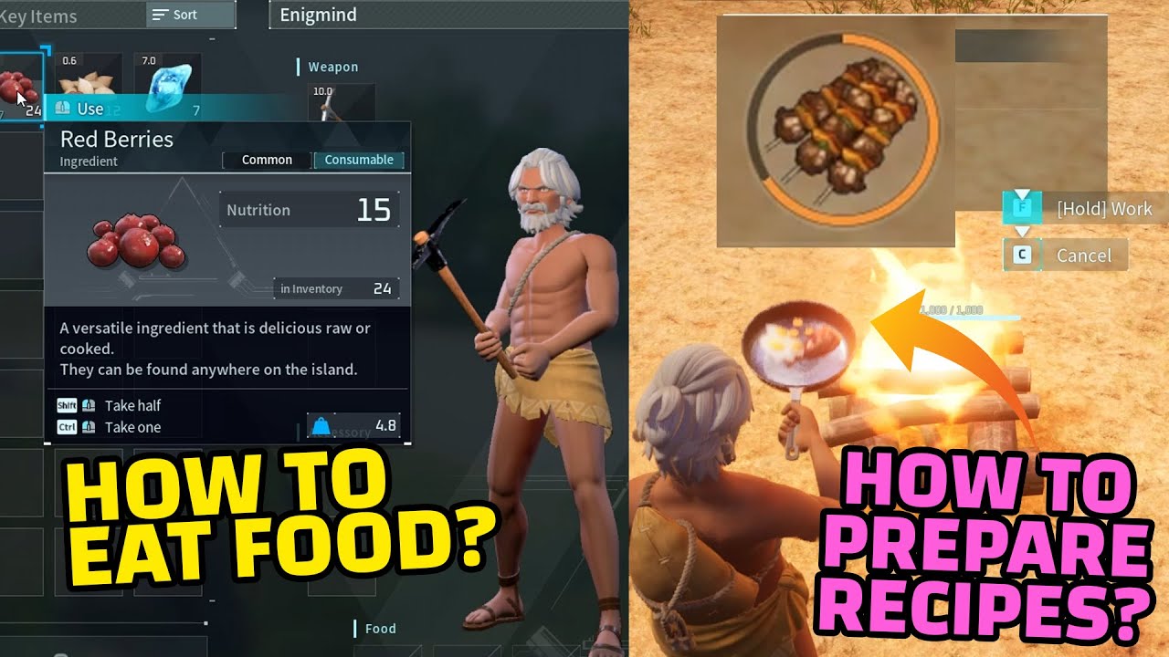 How to eat Food & Make Recipes in Palworld Guide 2024 - YouTube