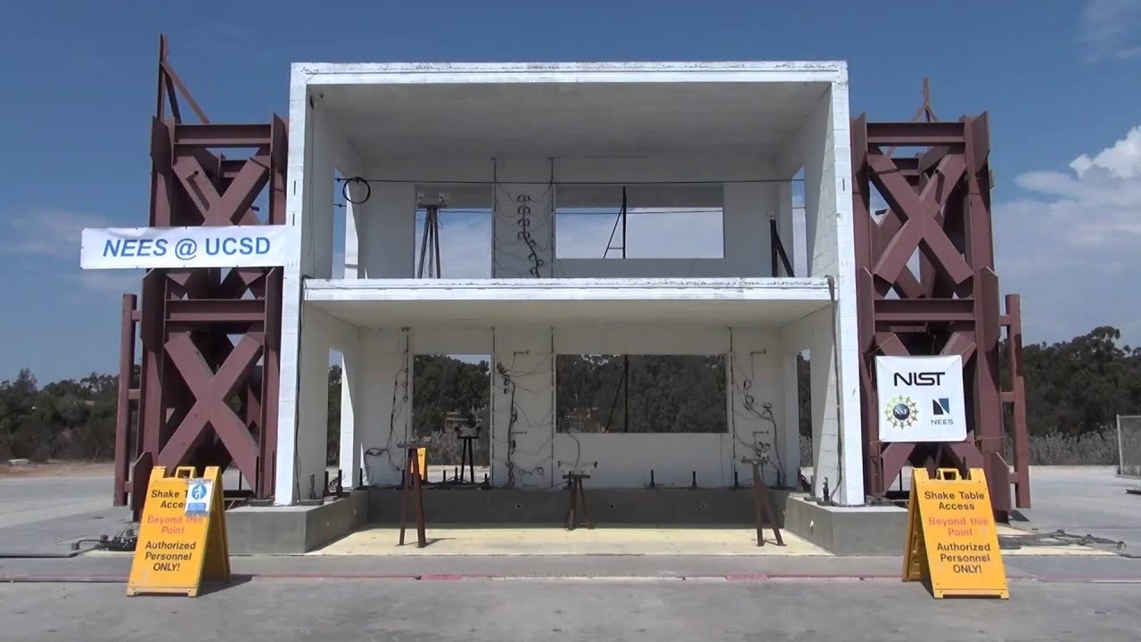 UCSD Shake Table - 145% 1979 El Centro Earthquake - YouTube