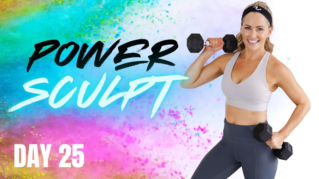 25 Minute Power Sculpt with Weights Workout - SCULPT #25 - YouTube