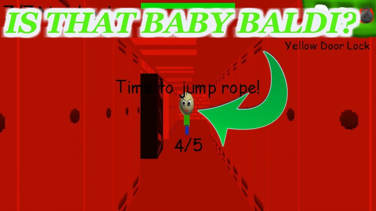 IS THAT BABY BALDI?? | Baldi's Basics in Education and Learning - YouTube