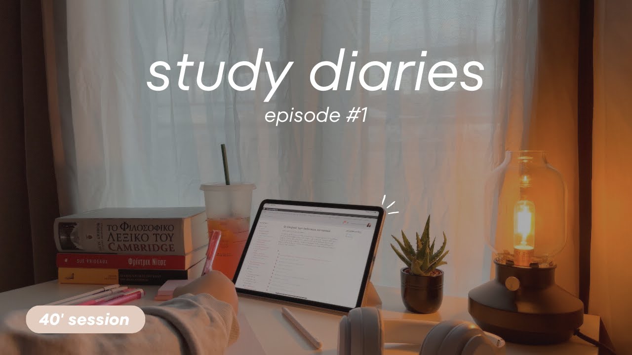 Study diaries ep.1 / 40’ study session with Rain 📖🌧️ - YouTube