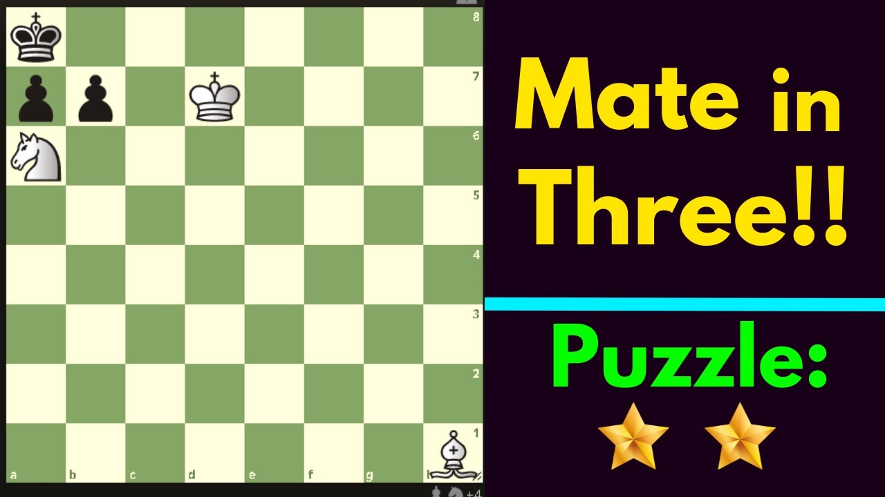 MATE in 3 !! (Medium level) - Chess PUZZLES tutorials ep1 - YouTube