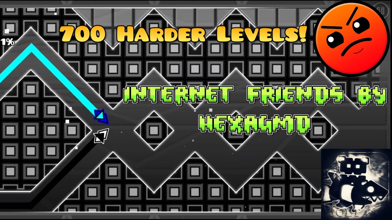 700 Harder Levels! | Geometry Dash [2.207] (Harder) Internet Friends by ...