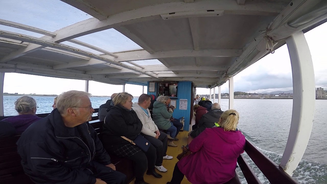 boat trip Menai straits - YouTube