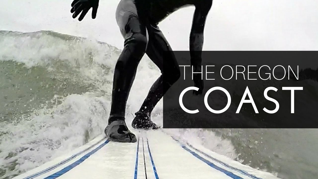 Surfing the Rugged Oregon Coast - Short Sands Beach - YouTube