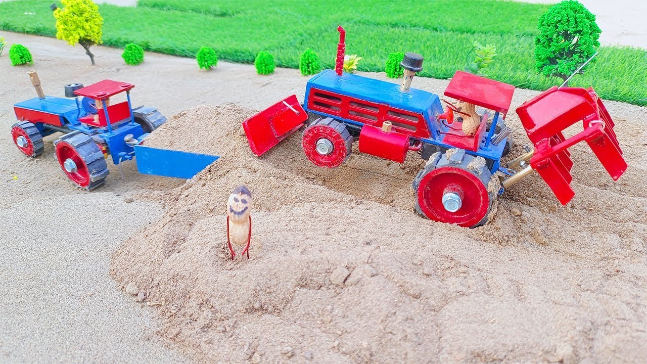 diy tractor front blade mini tractor blade work tractor trolley720p ...