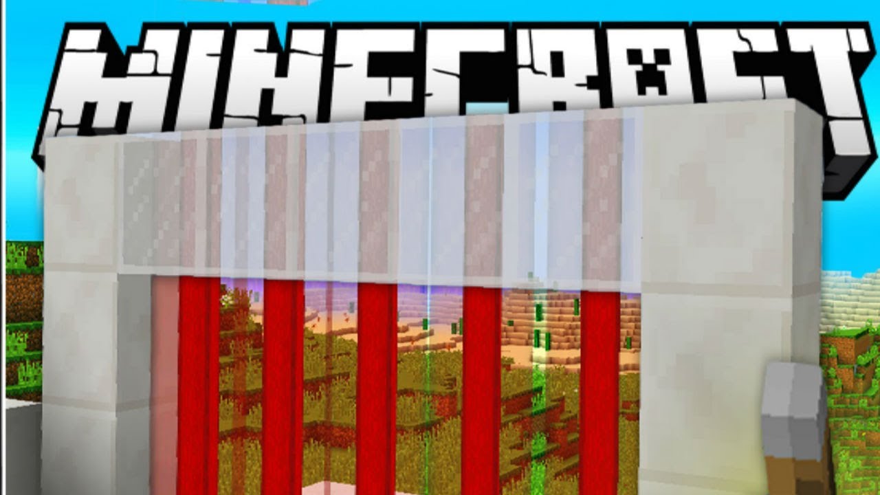 Minecraft-Working Redstone Laser Gate-Tutorial - YouTube