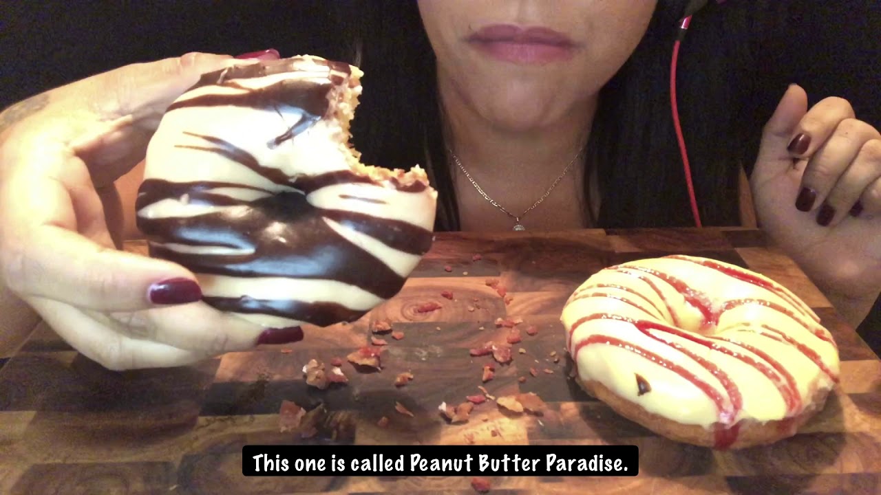 RELAXING SOUNDS OF ASMR ( Eating Duck Donuts - soft eating sounds ...