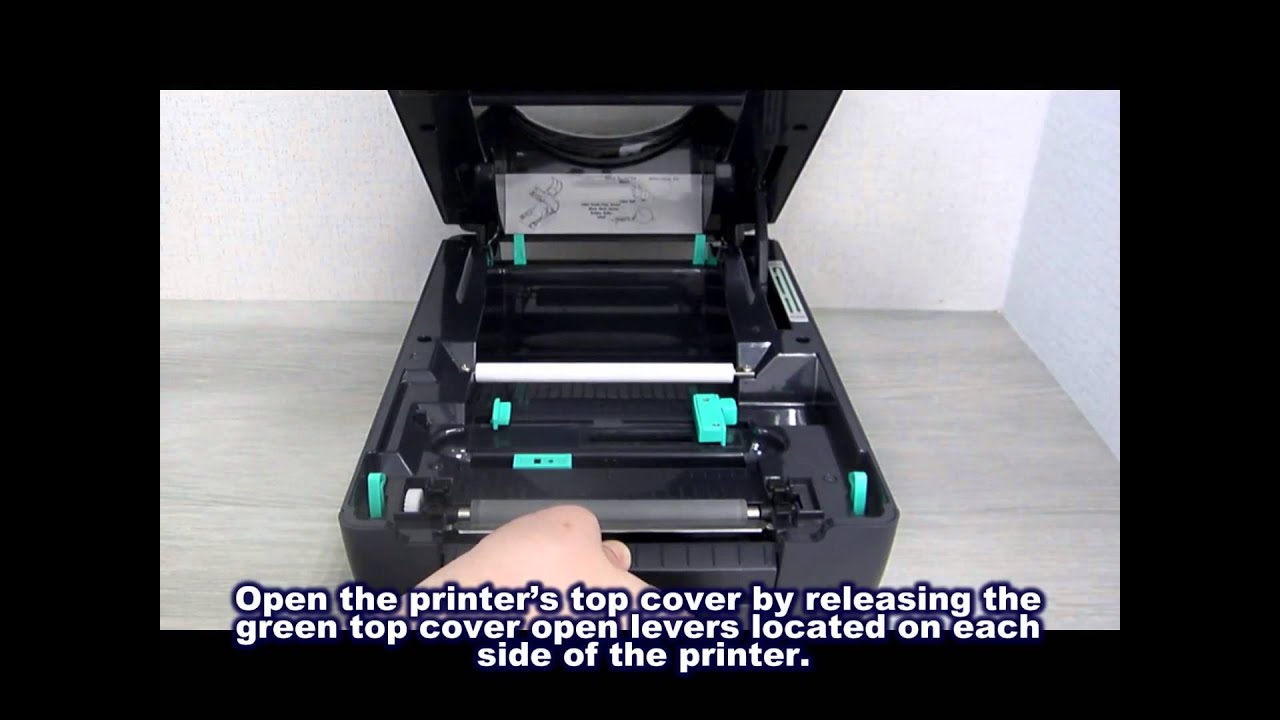 TSC TTP 247 loading ribbon - YouTube