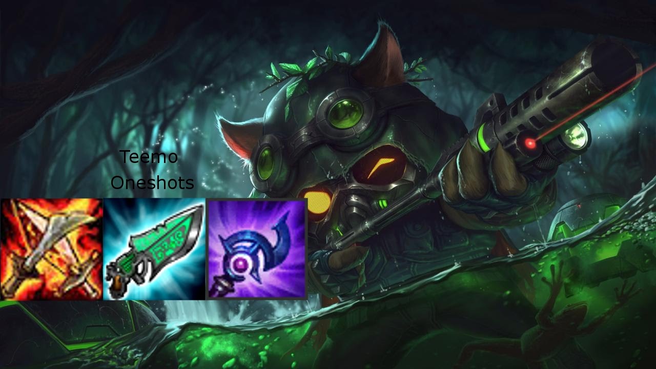 Hextech gunblade teemo one shots! - YouTube