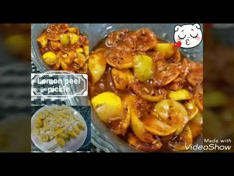 Lemon Skin Achar-- Nimbu chilke KA Achar-- leftover lime rind pickle ...